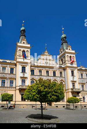 Pardubice, East Moravia, Czech Republic. Radnice (Town Hall) in ...