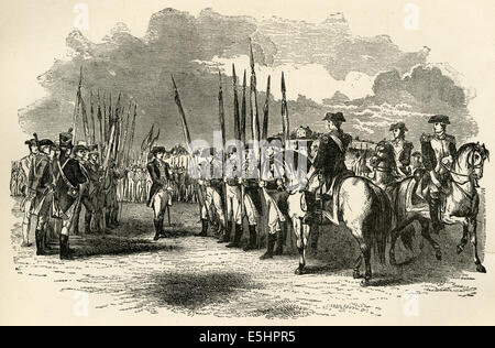 Surrender of Cornwallis, Battle of Yorktown, 1781. Defeat of British ...