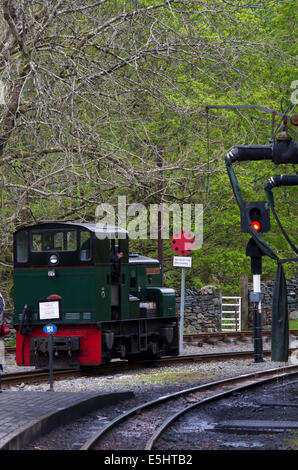 Ffestiniog Railway diesel locomotive "Upnor Castle" at Tan -y-Bwlch ...