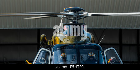 State Police AW139 helicopter in flight. Rome, Italy - June 2, 2026: An ...