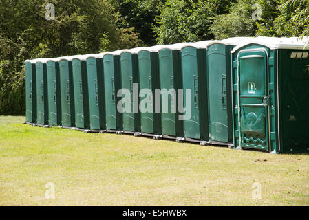 A plastic portable toilet situated in a field near La Manga Stock Photo ...