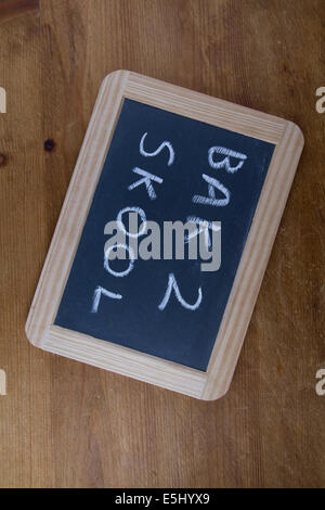 On replica writing slate used in Victorian UK schools ‘Back to School ...