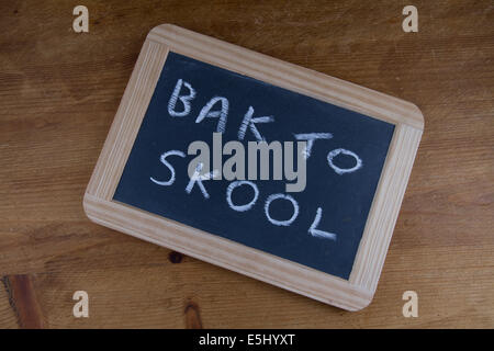 On replica writing slate used in Victorian UK schools ‘Back to School ...