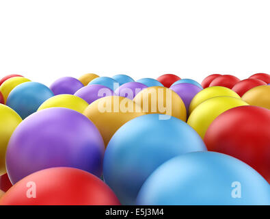 Glass different color balls group isolated on white background Stock ...