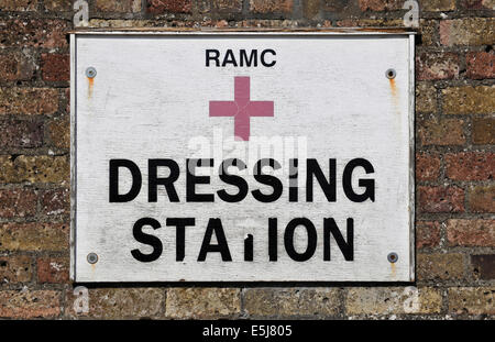 Information signs at Dover Castle, Kent, England. Dover Castle is a ...