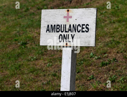 an 'ambulance only sign', UK Stock Photo - Alamy