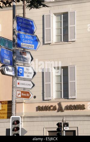 banks in Lugano, Switzerland, Arner Bank headquarters Stock Photo - Alamy