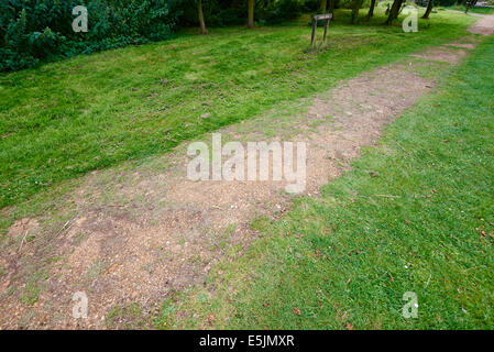 Roman Road At Flag Fen Bronze Age Centre Fenland Cambridgeshire UK ...