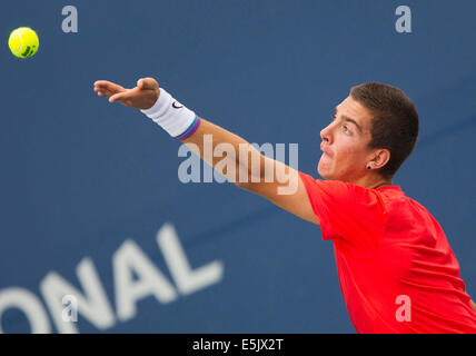 Toronto, Canada. 2nd Aug, 2014. Fabrice Martin of France returns the ...