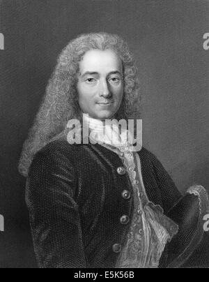 François-Marie Arouet, 1694 – 1778, known by his nom de plume Voltaire ...
