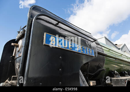 LNER steam locomotive Blue Peter, 532 Stock Photo, Royalty Free Image ...