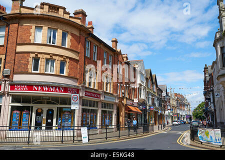 Town centre at Regent Street, Rugby, Warwickshire, England, UK Stock ...