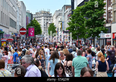 Shoppers in Liverpool city centre during the Boxing Day sales. Picture ...