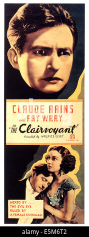 THE CLAIRVOYANT, (aka THE EVIL MIND), Claude Rains (looking over ...