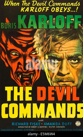 THE DEVIL COMMANDS, Boris Karloff, 1941 Stock Photo - Alamy