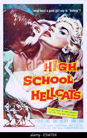 HIGH SCHOOL HELLCATS, Yvonne Lime, 1958 Stock Photo - Alamy