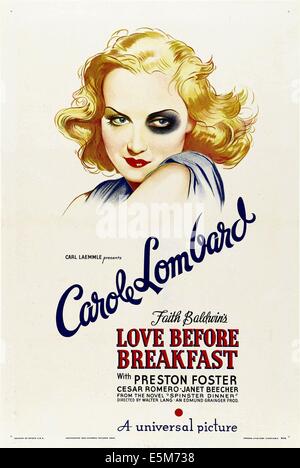 LOVE BEFORE BREAKFAST, Carole Lombard, Janet Beecher, 1936 Stock Photo ...