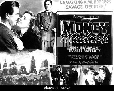 MONEY MADNESS, from left: Frances Rafferty, Hugh Beaumont, 1948 Stock ...