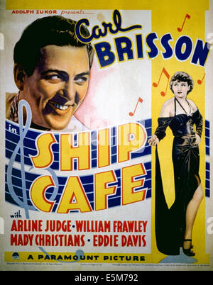 SHIP CAFE, from left, Carl Brisson, William Frawley, Inez Courtney ...