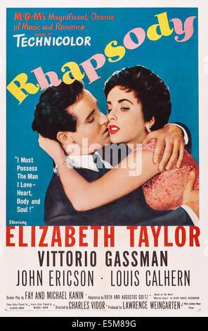 RHAPSODY, Elizabeth Taylor, 1954 Stock Photo - Alamy