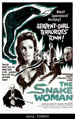 THE SNAKE WOMAN, (aka TERROR OF THE SNAKE WOMAN), Elsie Wagstaff, 1961 ...