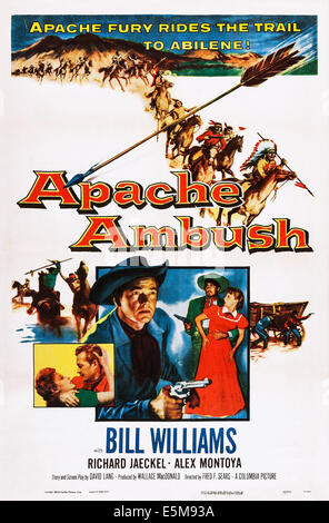 APACHE AMBUSH, Bill Williams (center), 1955 Stock Photo - Alamy