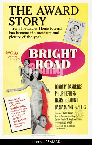 BRIGHT ROAD, Harry Belafonte, Dorothy Dandridge, 1953 Stock Photo - Alamy