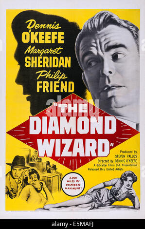THE DIAMOND WIZARD, Dennis O'Keefe, 1954 Stock Photo - Alamy