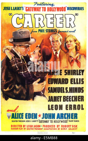 CAREER, from left: John Archer, Anne Shirley, Edward Ellis, Rowena Cook ...