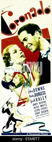 CORONADO, from left, Johnny Downs, Jack Haley, 1935 Stock Photo - Alamy