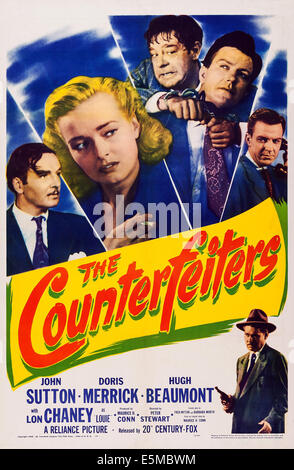 THE COUNTERFEITERS, from left, Doris Merrick, Hugh Beaumont, 1948, TM ...
