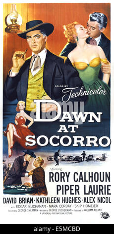 DAWN AT SOCORRO, Piper Laurie, Rory Calhoun, 1954 Stock Photo - Alamy