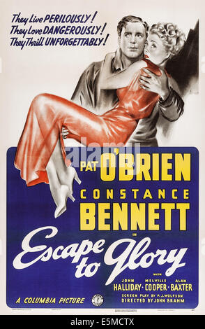 ESCAPE TO GLORY, from left, Pat O'Brien, Constance Bennett, 1940 Stock ...