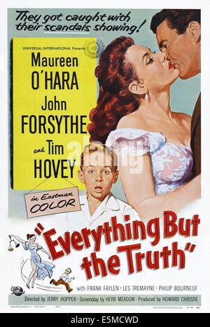 EVERYTHING BUT THE TRUTH, from left: Tim Hovey, John Forsythe, Maureen ...