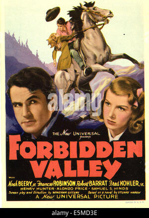 FORBIDDEN VALLEY, from left: Noah Beery Jr., Frances Robinson, Robert ...