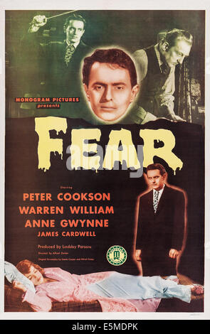 FEAR, from left: Warren William, Peter Cookson, Anne Gwynne, Peter ...