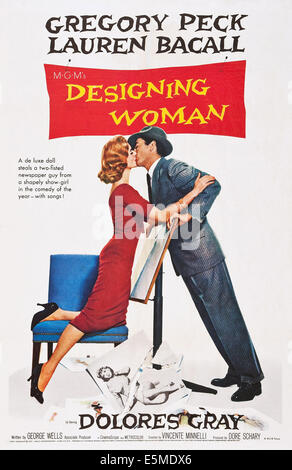 DESIGNING WOMAN, from left: Lauren Bacall, Gregory Peck, 1957 Stock ...
