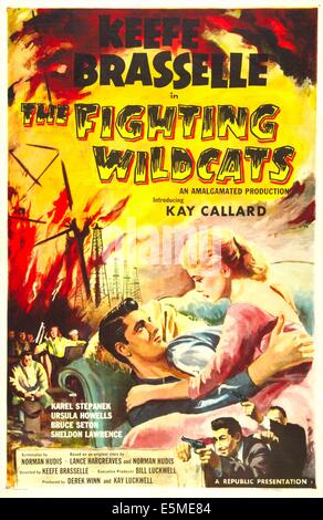 THE FIGHTING WILDCATS, (aka WEST OF SUEZ), center from left: Keefe ...