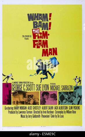 THE FLIM-FLAM MAN, US poster art, top, center: George C. Scott, 1967 ...