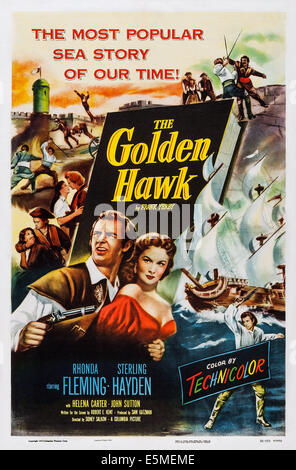 THE GOLDEN HAWK, from left, Rhonda Fleming, Sterling Hayden, 1952 Stock ...