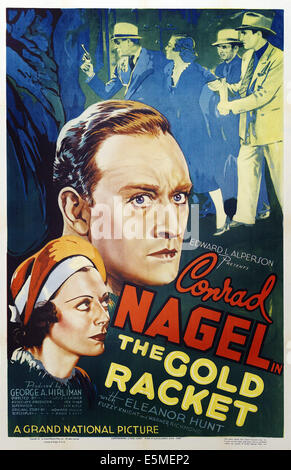 THE GOLD RACKET, Eleanor Hunt, Conrad Nagel, 1937 Stock Photo - Alamy