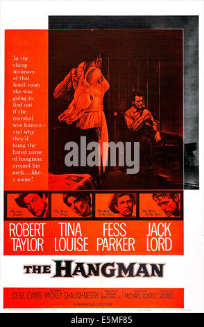 THE HANGMAN, from left, Fess Parker, Robert Taylor, 1959 Stock Photo ...