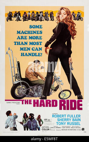 THE HARD RIDE, from left, Sherry Bain, Robert Fuller, 1971 Stock Photo ...