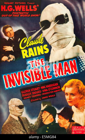 CLAUDE RAINS, GLORIA STUART, THE INVISIBLE MAN, 1933 Stock Photo - Alamy