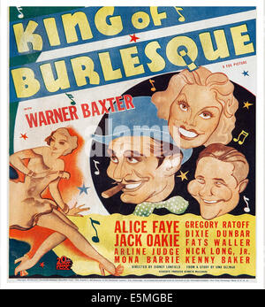 KING OF BURLESQUE, Alice Faye, Warner Baxter, Jack Oakie, 1936, TM and ...