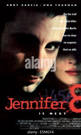 JENNIFER EIGHT, (aka JENNIFER 8), from left: Graham Beckel, Andy Garcia ...