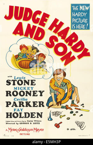 JUDGE HARDY AND SON, Mickey Rooney, 1939 Stock Photo - Alamy