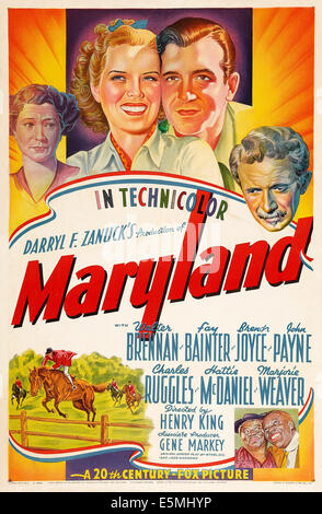 MARYLAND, from left, Brenda Joyce, John Payne, 1940, TM & Copyright ...