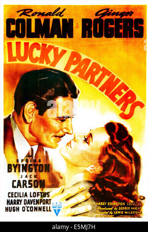 LUCKY PARTNERS, Ronald Colman, Ginger Rogers, 1940 Stock Photo - Alamy