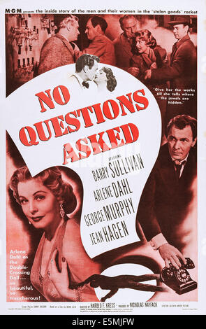 NO QUESTIONS ASKED, Barry Sullivan, 1951 Stock Photo - Alamy